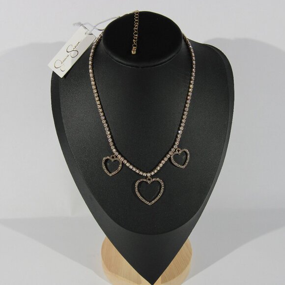 Jessica Simpson | Jewelry | Nwt Jessica Simpson Gold Tone Heart ...